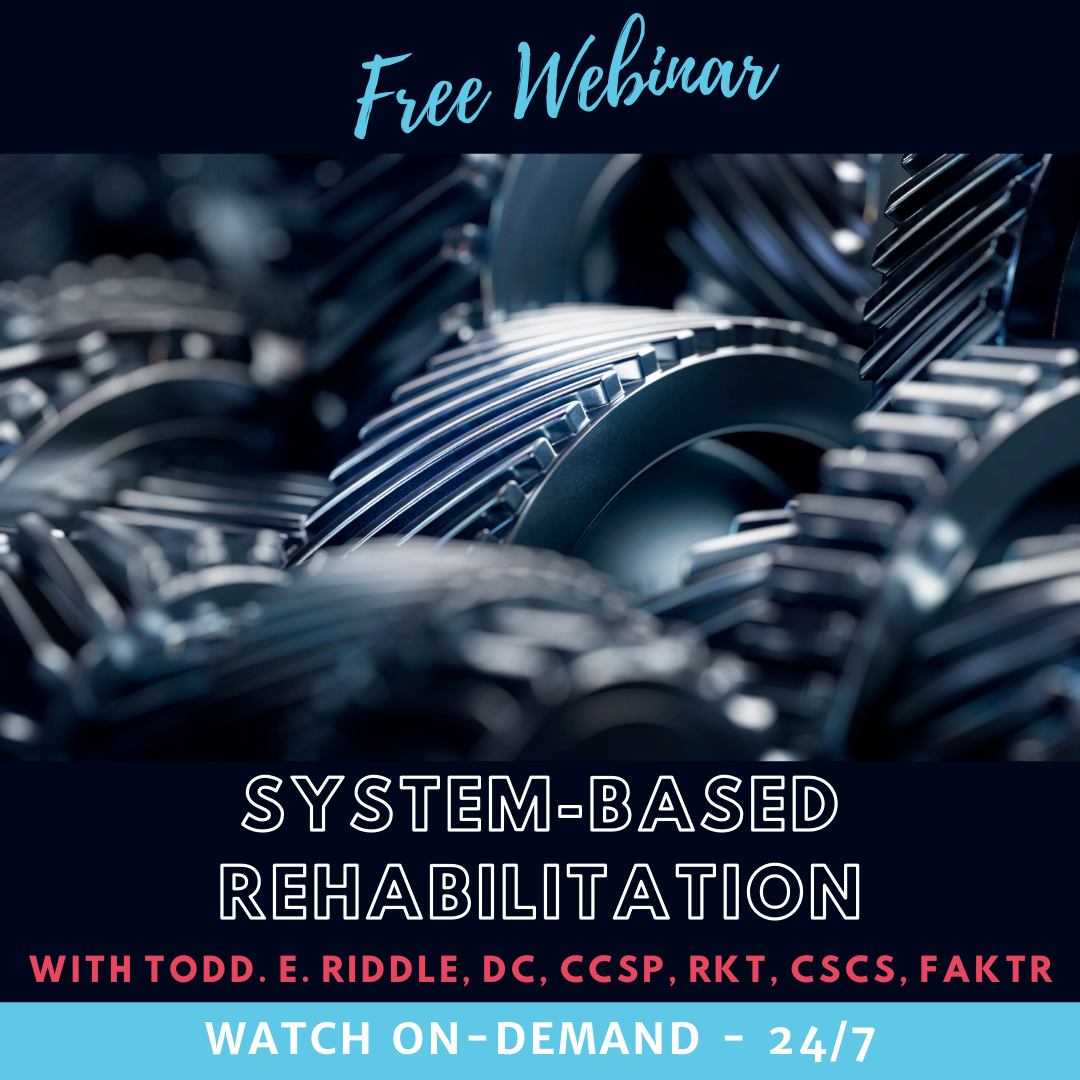 FREE Webinar: Systems-Based Rehabilitation – FAKTR Online Store